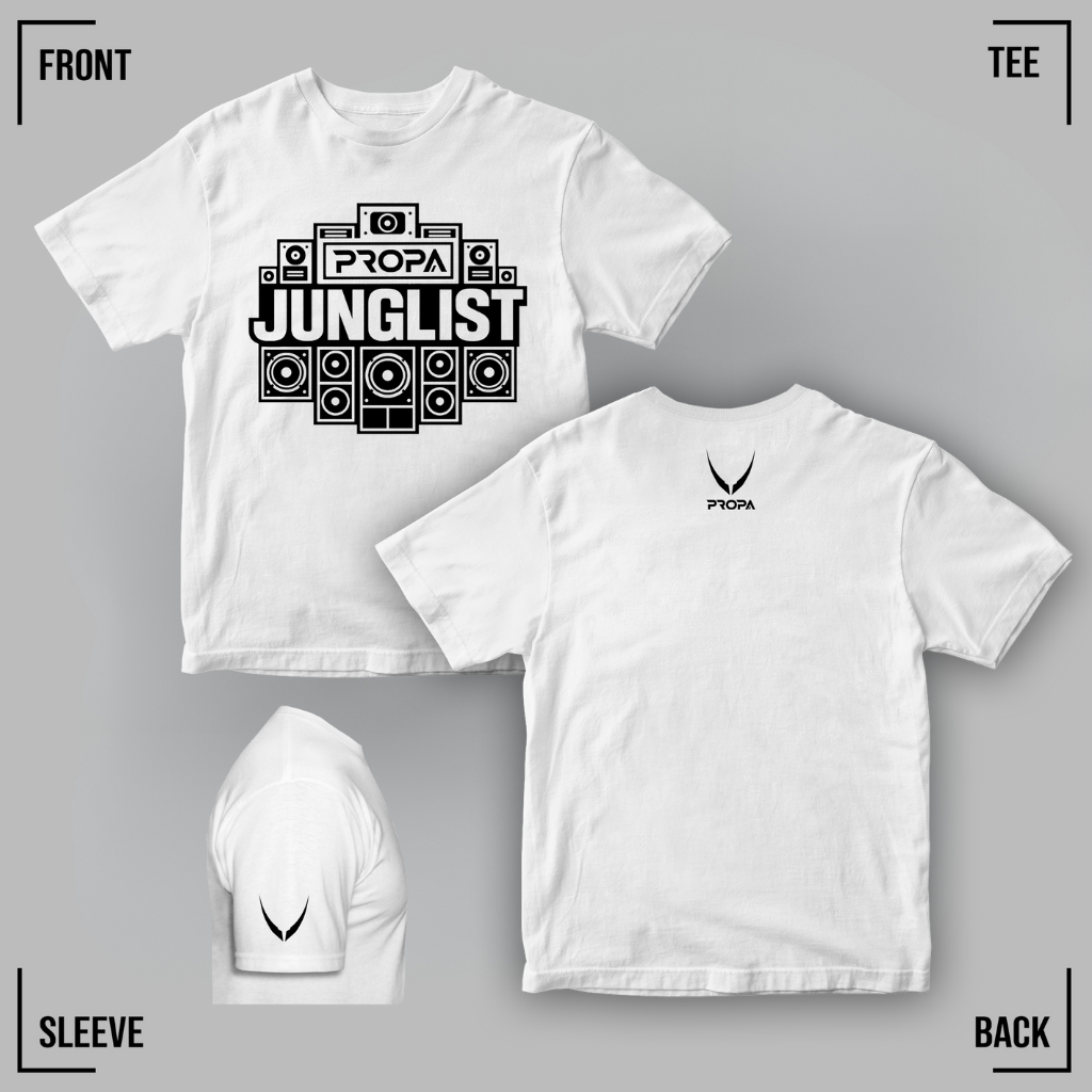 PROPA SPEAKERS (White) Tee Unisex - DJ RAP